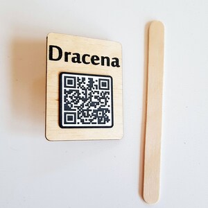 House Plant Tag With QR Code to Care Instructions, Plant Tag With a ...