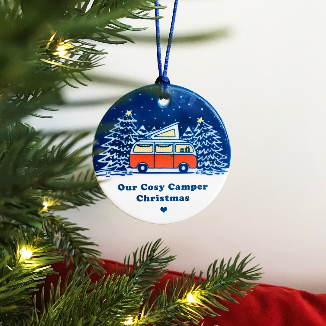 Personalised Campervan Christmas Decoration, Secret Santa, Stocking ...
