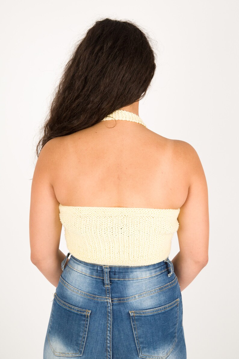 Sophie Cropped Top Knitting Pattern: Easy Garter Stitch (PDF Download ...