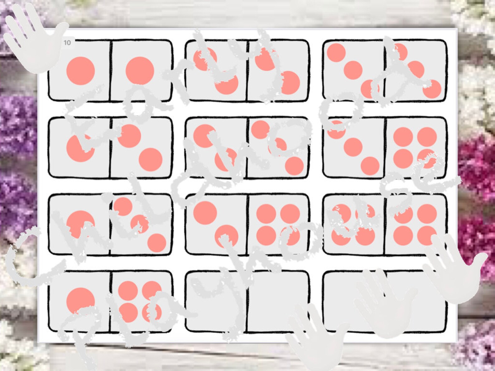 Printable Dominoes Game for Kids, Learn Math, Counting Game, Homeschool ...