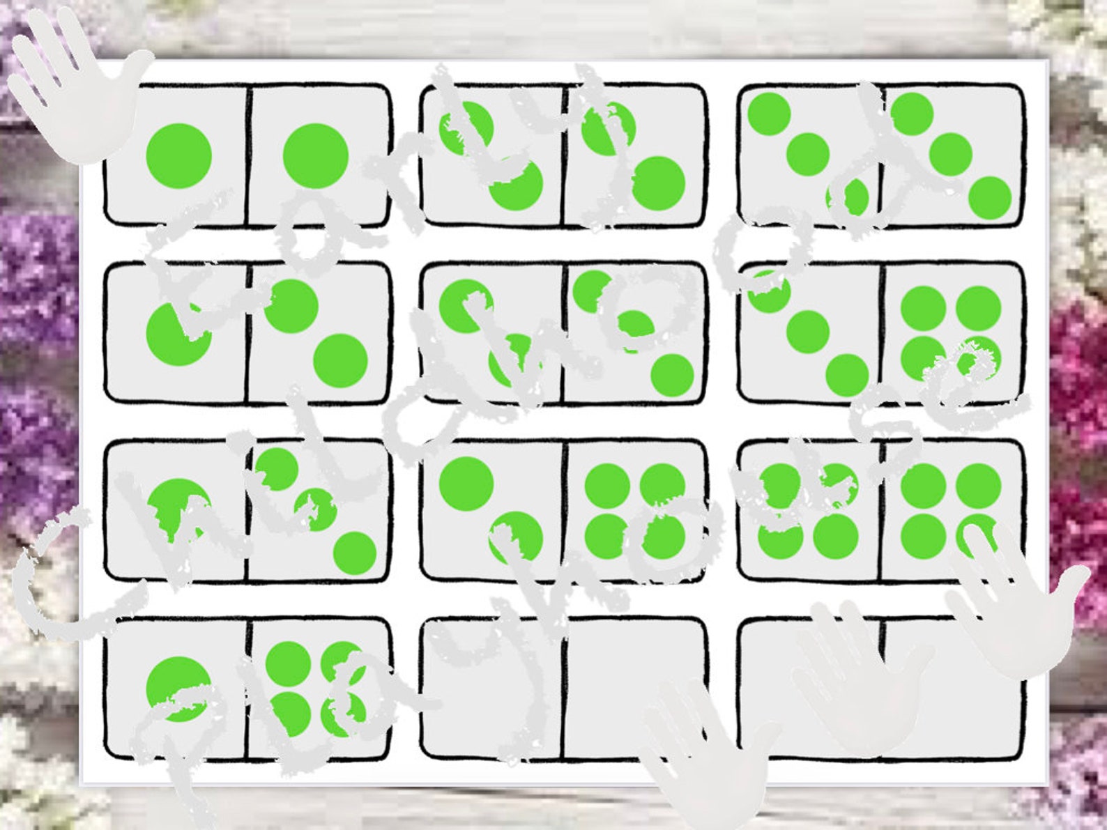 Printable Dominoes Game for Kids, Learn Math, Counting Game, Homeschool ...