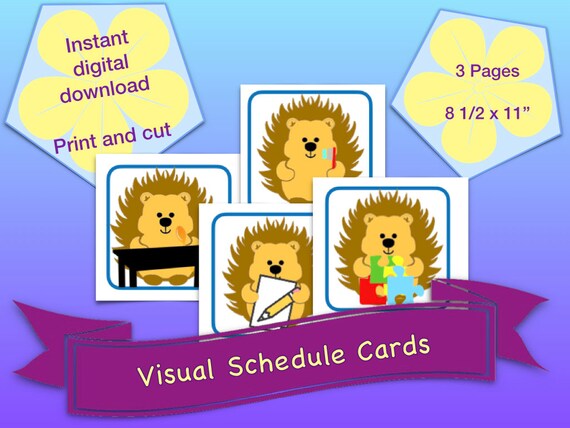 Preschool Schedule Cards Bubblegum Pop! Preschool Classroom Visual