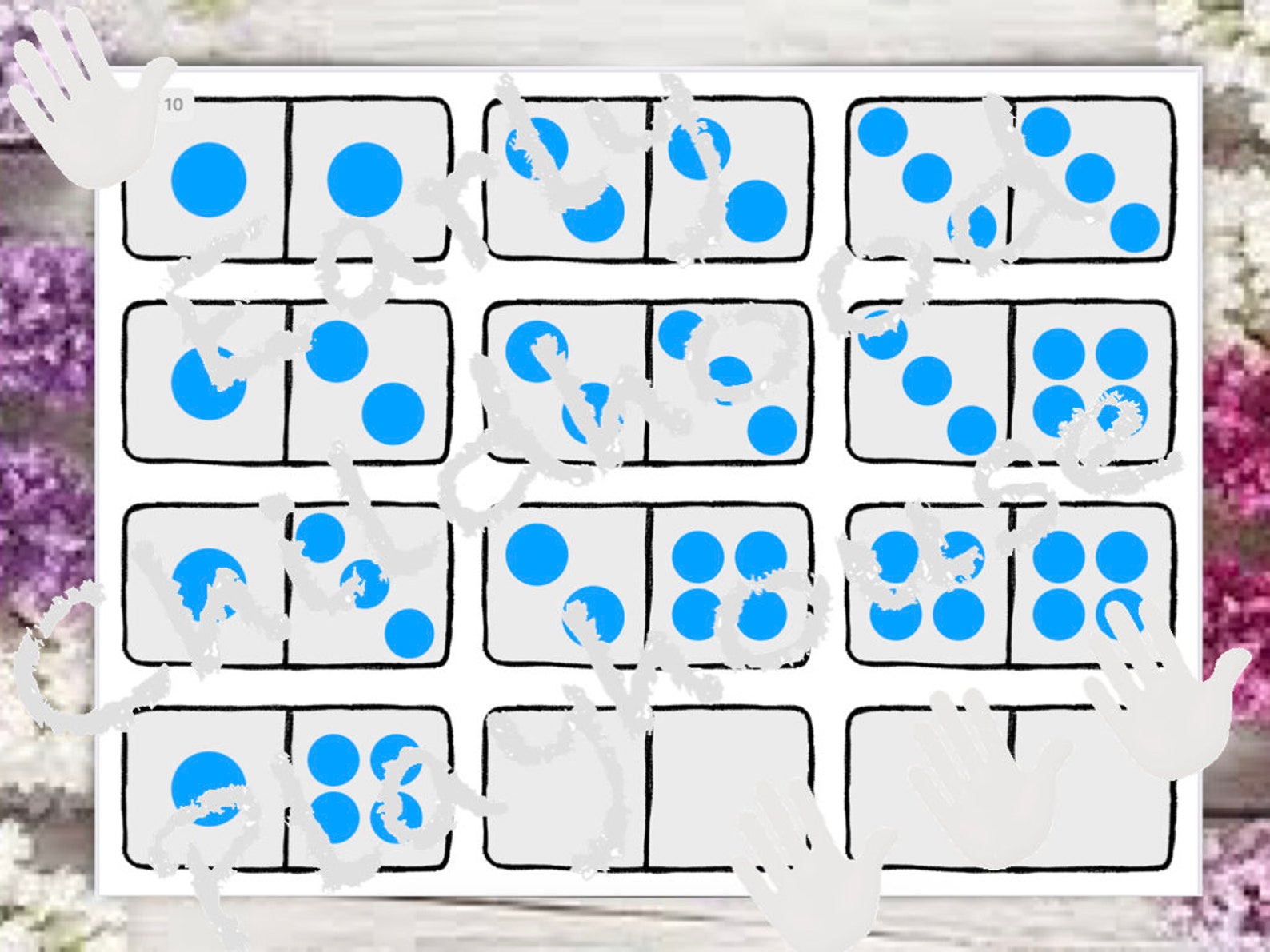 Printable Dominoes Game for Kids, Learn Math, Counting Game, Homeschool ...