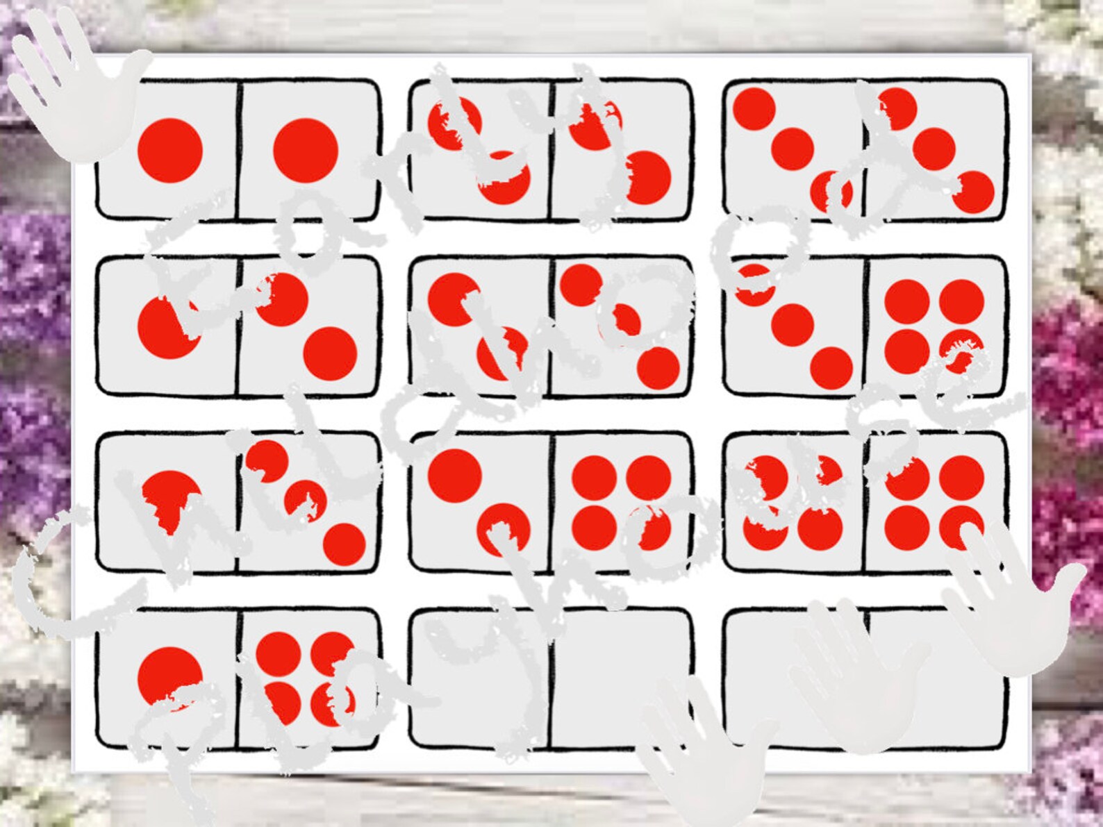 Printable Dominoes Game for Kids, Learn Math, Counting Game, Homeschool ...