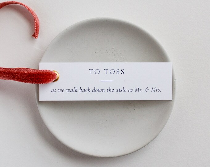 Petal Toss Tag | SET OF 20 | Wedding Toss Cards | Wedding Cone Toss ...