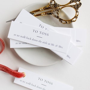 Petal Toss Tag | SET OF 20 | Wedding Toss Cards | Wedding Cone Toss ...
