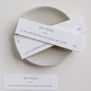 Petal Toss Tag | SET OF 20 | Wedding Toss Cards | Wedding Cone Toss ...