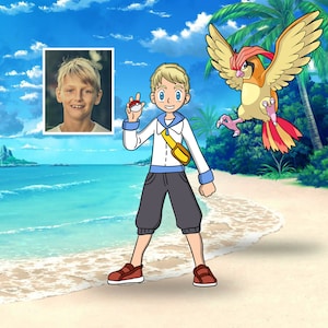 Custom POKEMON Anime Character Portrait From Photos (DIGITAL DOWNLOAD ...