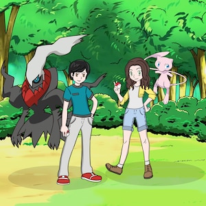 Custom POKEMON Anime Character Portrait From Photos (DIGITAL DOWNLOAD ...