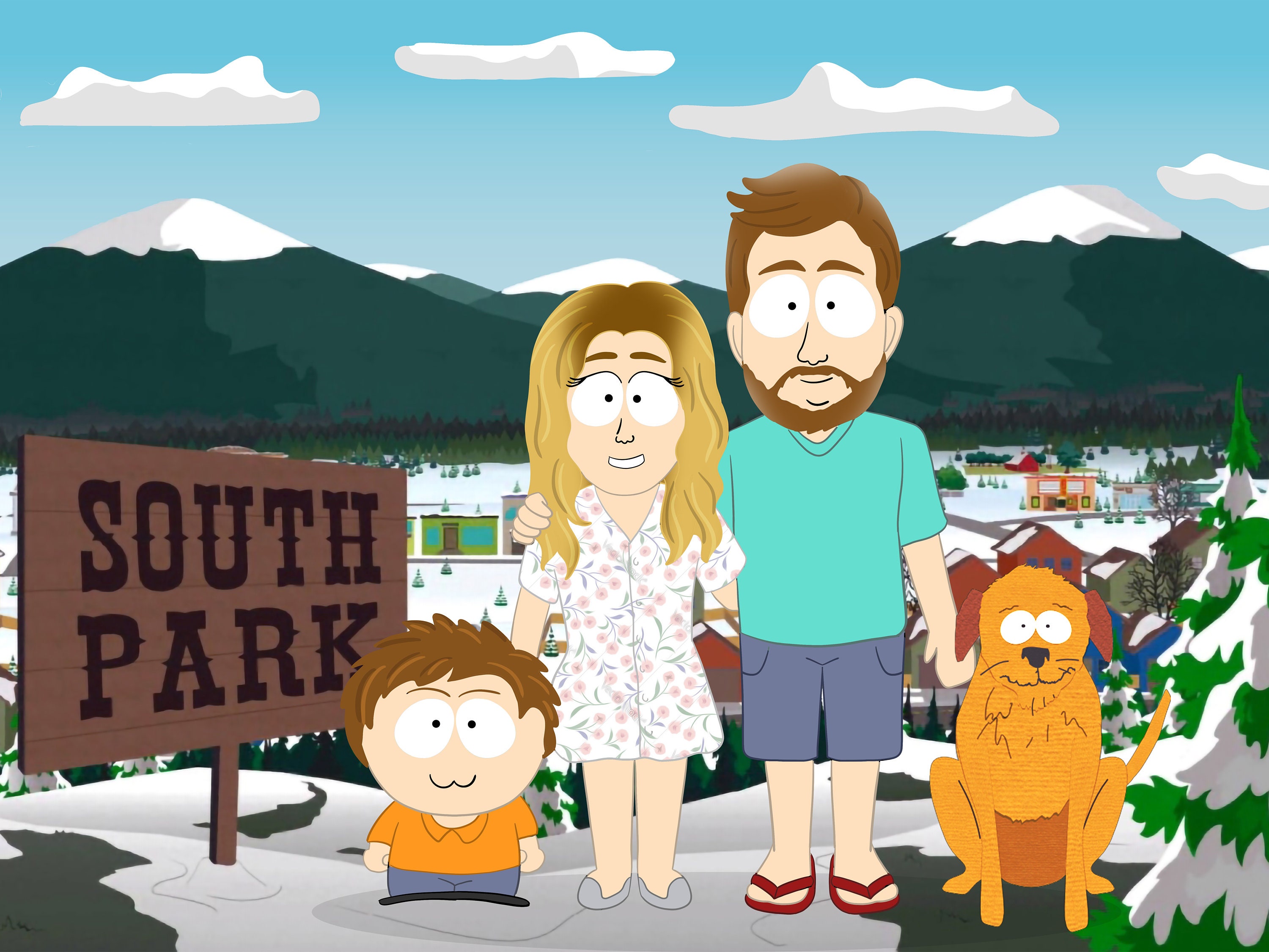 South Park Realistic Drawing