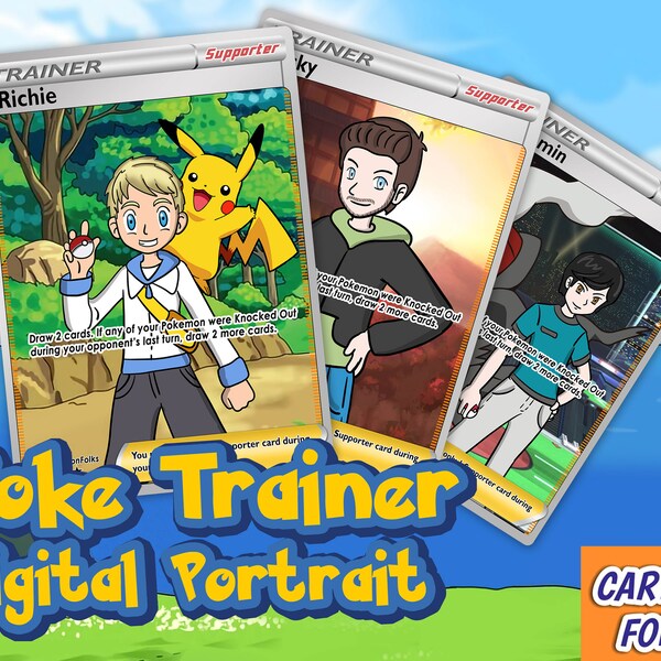 Custom Pokemone Card - Etsy