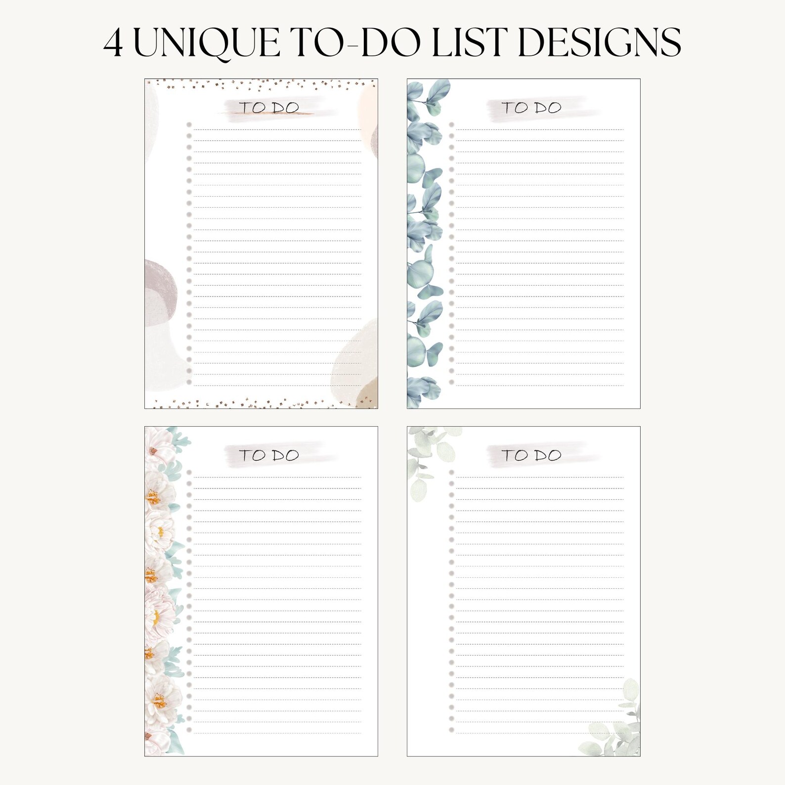Printable Weekly Planner and To-do List Bundle | Minimalist PDF Planner ...