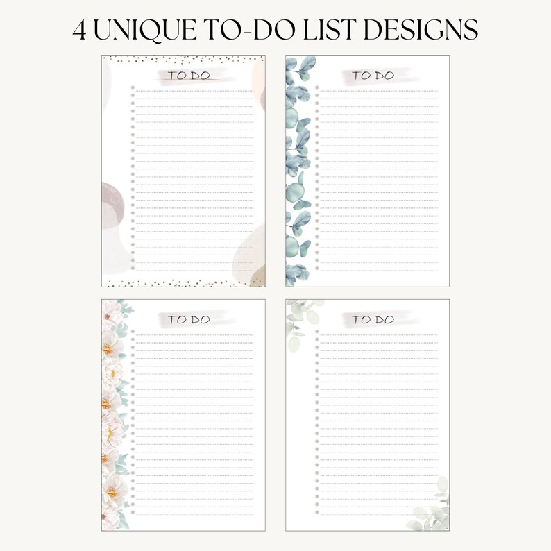 Printable Weekly Planner and To-do List Bundle | Minimalist PDF Planner ...
