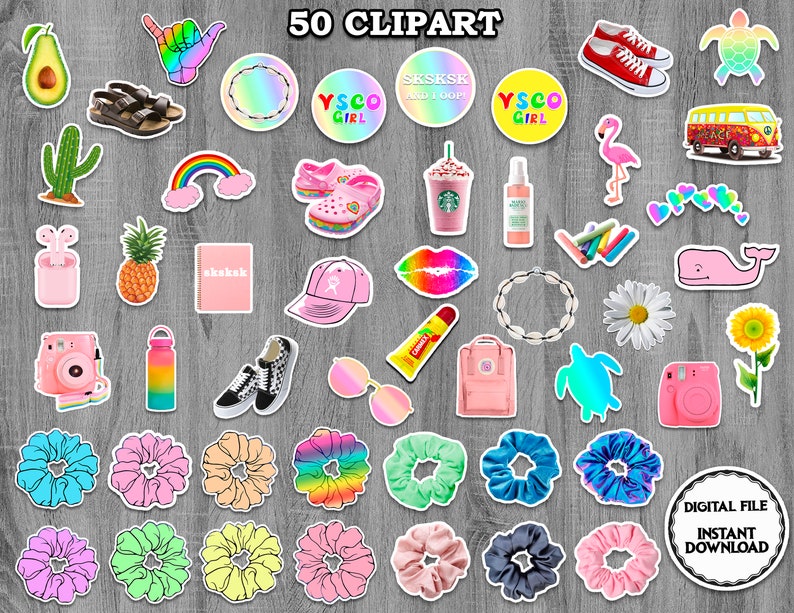 VSCO Girl png Vsco Girl clipart VscoGirl Birthday Vsco Gir | Etsy