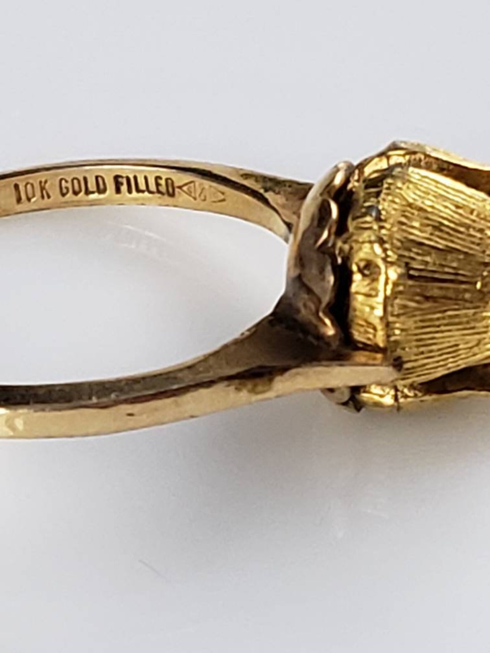 Antique Clark & Coombs 10KT Gold-filled Rose Ring - Etsy