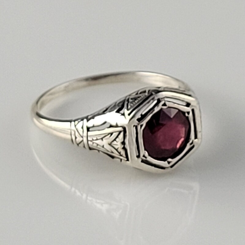 Art Deco Ruby Ring - Etsy
