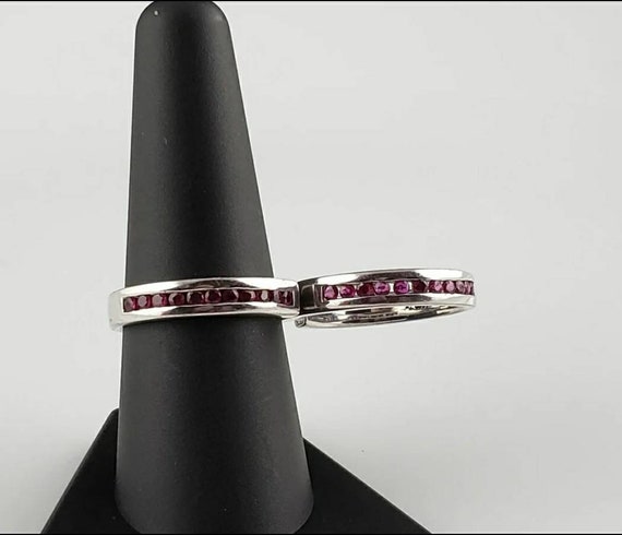 RARE-TRUE BLOOD Brand Double Knuckle Ruby & Sterling … - Gem