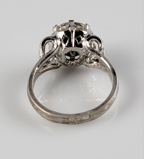 Antique Clark & Coombs Leaded Glass Statement Ring - Gem