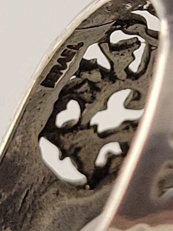 Victorian Style Sterling Floral Scrollwork Ring-Made … - Gem