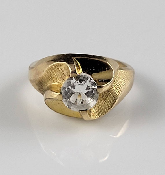 Antique Clark & Coombs 10KT Gold-filled Crystal Men's Ring - Etsy