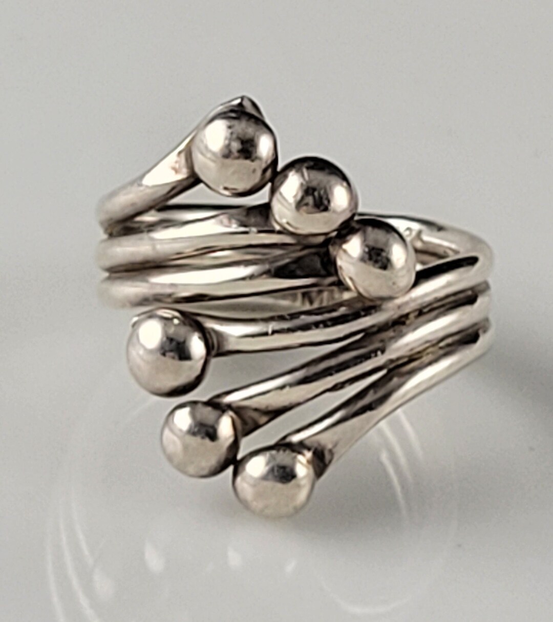 Taxco Sterling Modernist Orb Bypass Ring Circa 1960s - Etsy