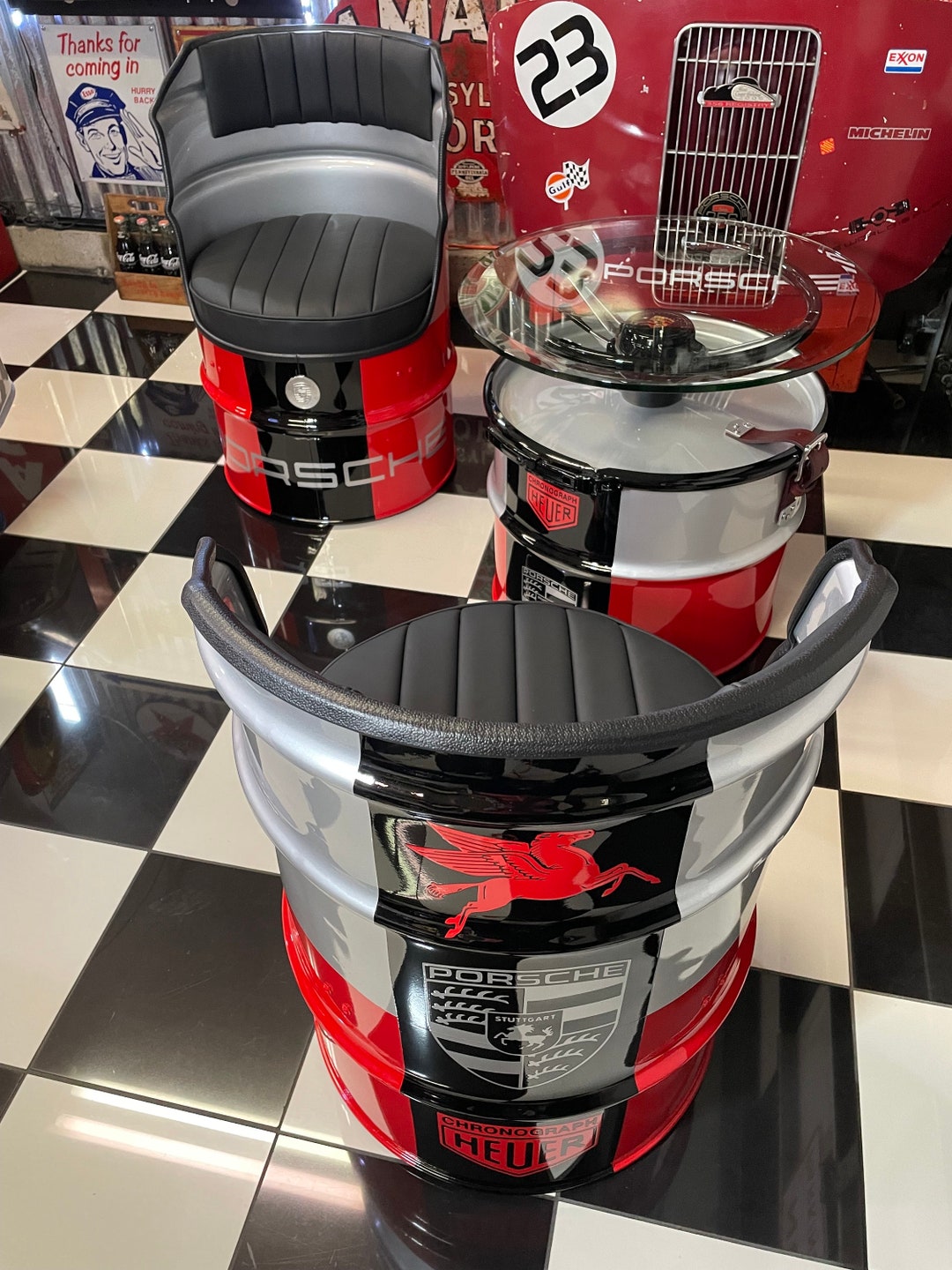 Oil Barrel Chairs (porsche) - Etsy