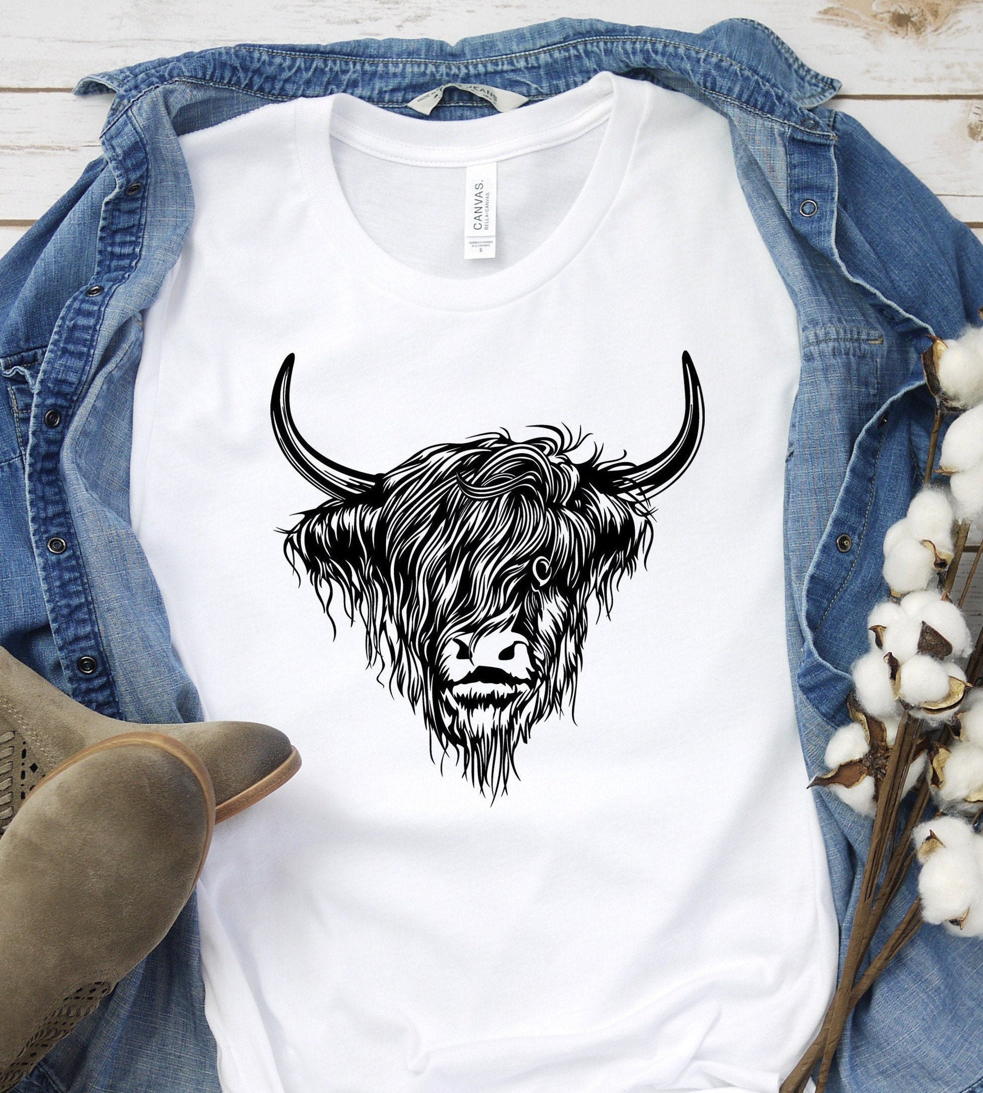 Scottish Cow Tshirt Highland Cow T Shirt Scottish Highland Cow T Shirt Unisex Tshirts