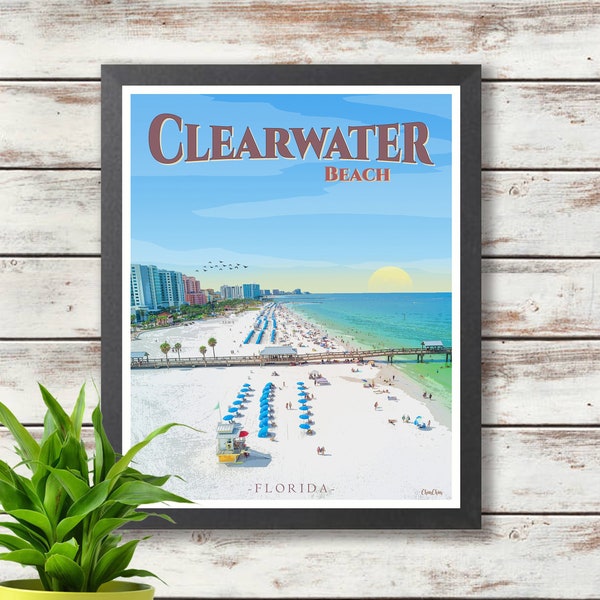 Clearwater Beach Poster - Etsy