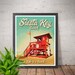 Siesta Key Florida Travel Poster Life is a Beach Digital - Etsy