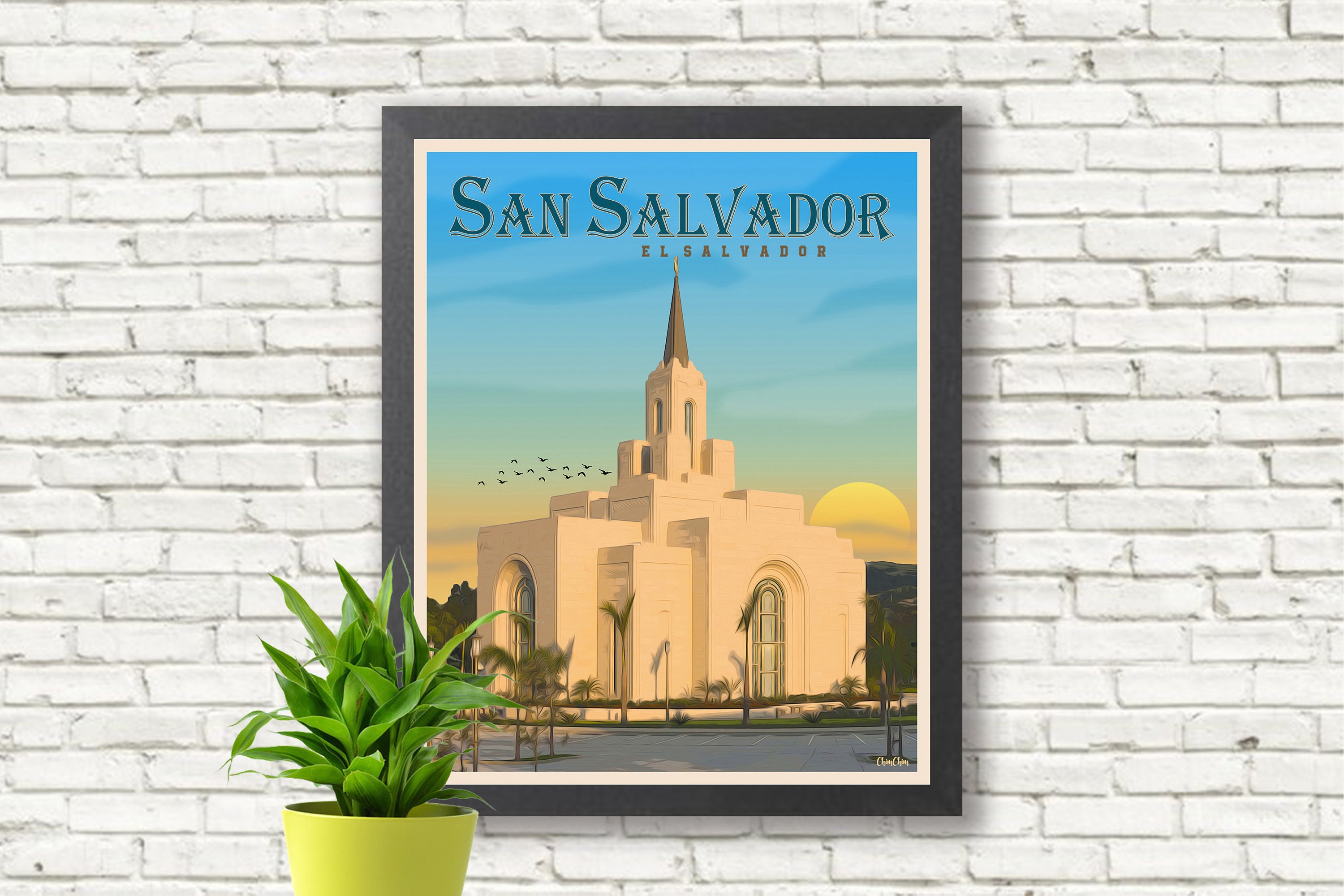 San Salvador El Salvador Travel Poster Digital Download - Etsy