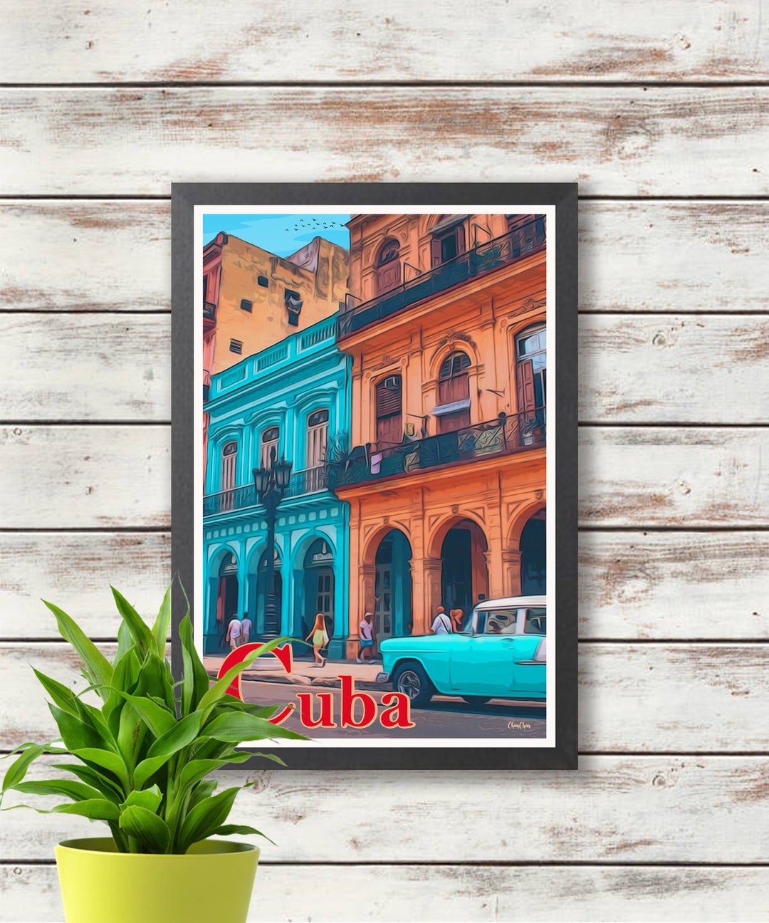 Cuba Travel Poster Havana Poster Cuba Instant Download Digital Download ...