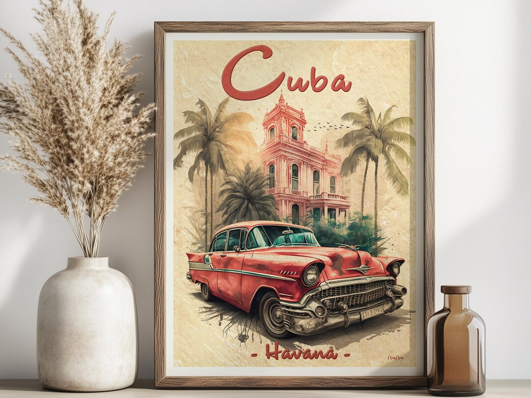 Cuba Travel Poster - Havana - Printed Poster - Wall Decor - Wall Art ...