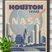 Houston - Texas Travel Poster - Space City - Nasa - Digital Download ...