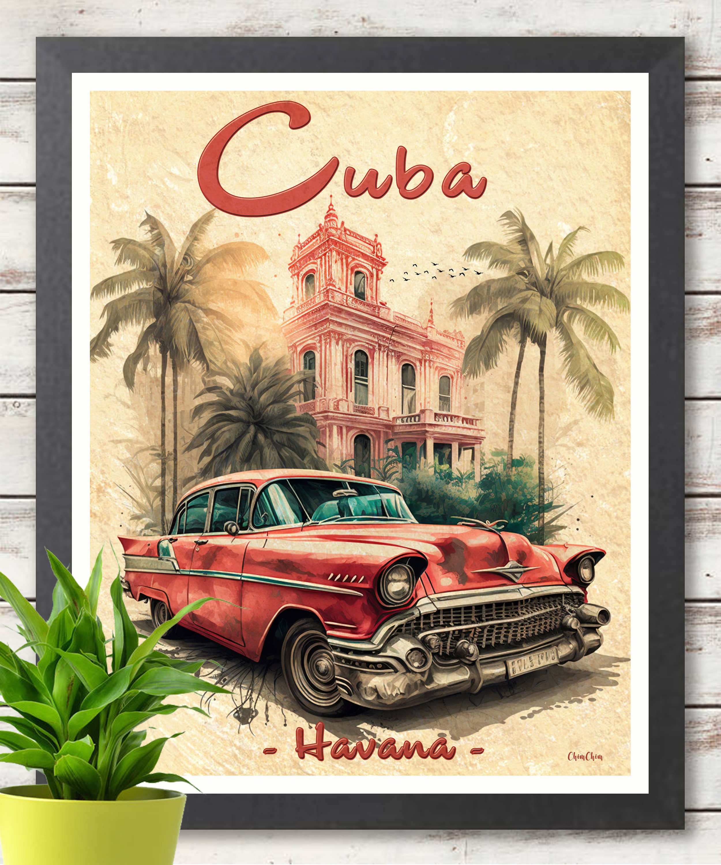 Set of 5 Cuba Travel Posters - Cuba Instant Download - Wall Decor ...