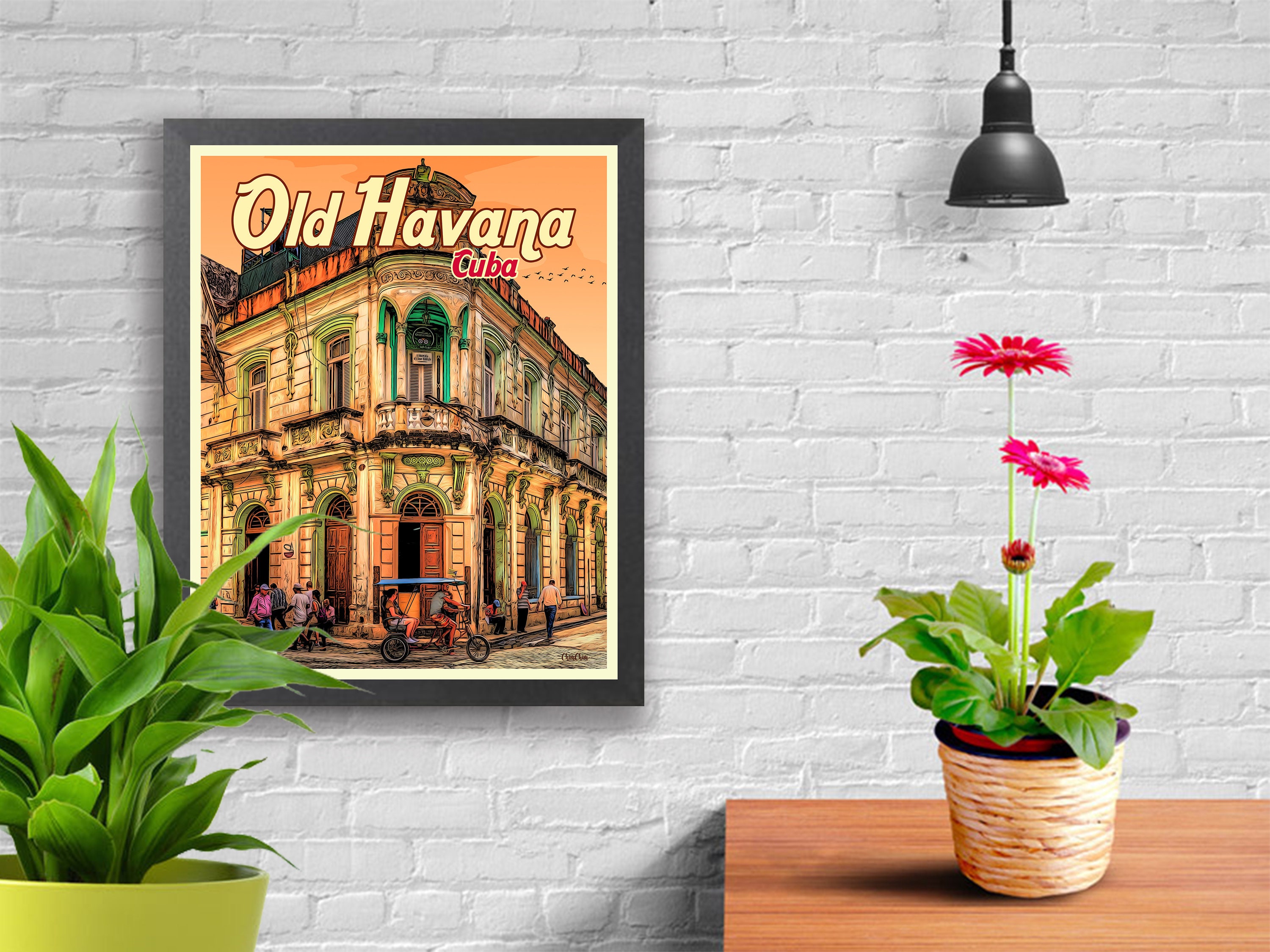 Cuba Travel Poster Old Havana Poster Cuba Printed Poster - Etsy