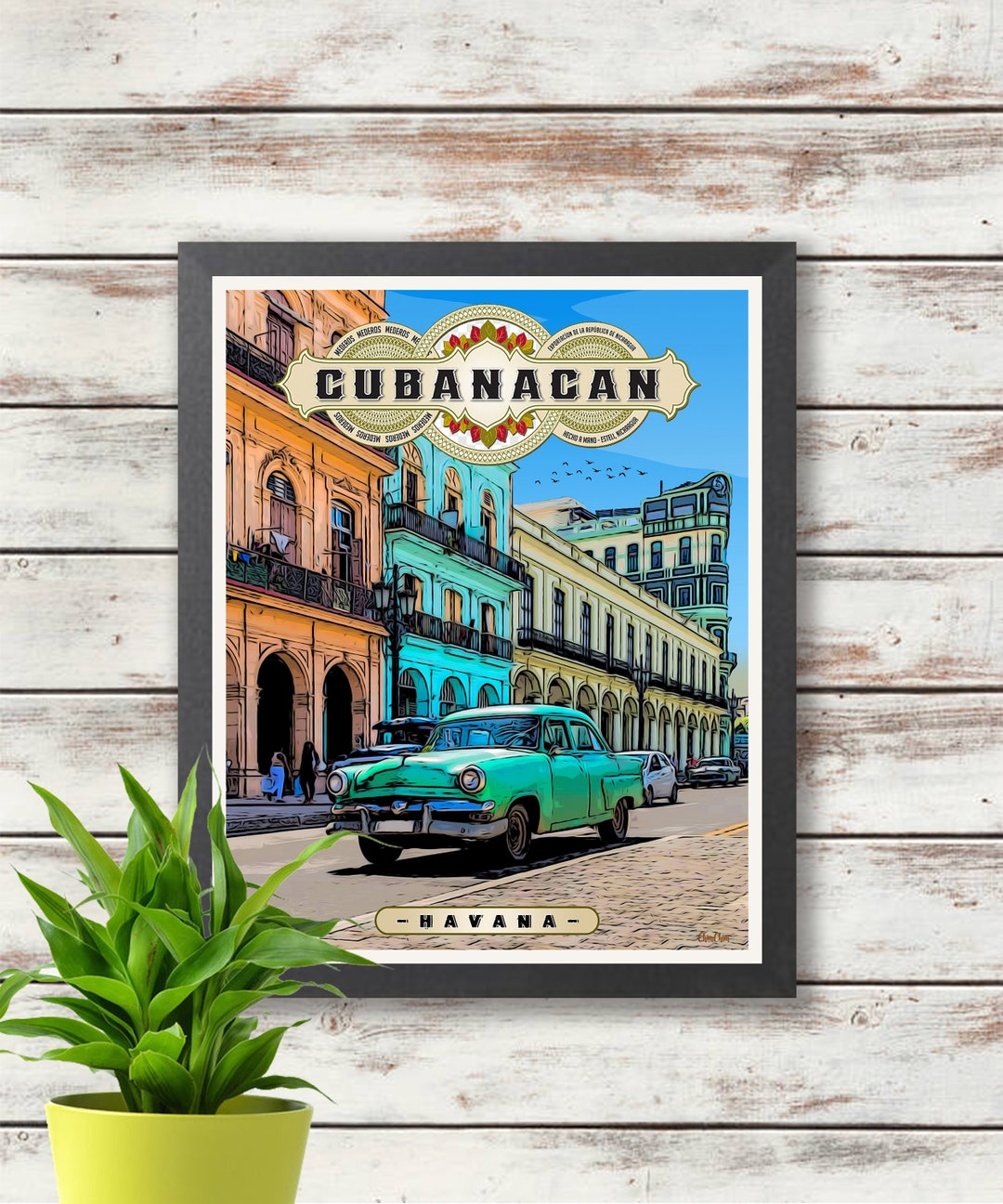 Cuba Travel Poster - Havana Poster - Cuba Instant Download - Digital ...