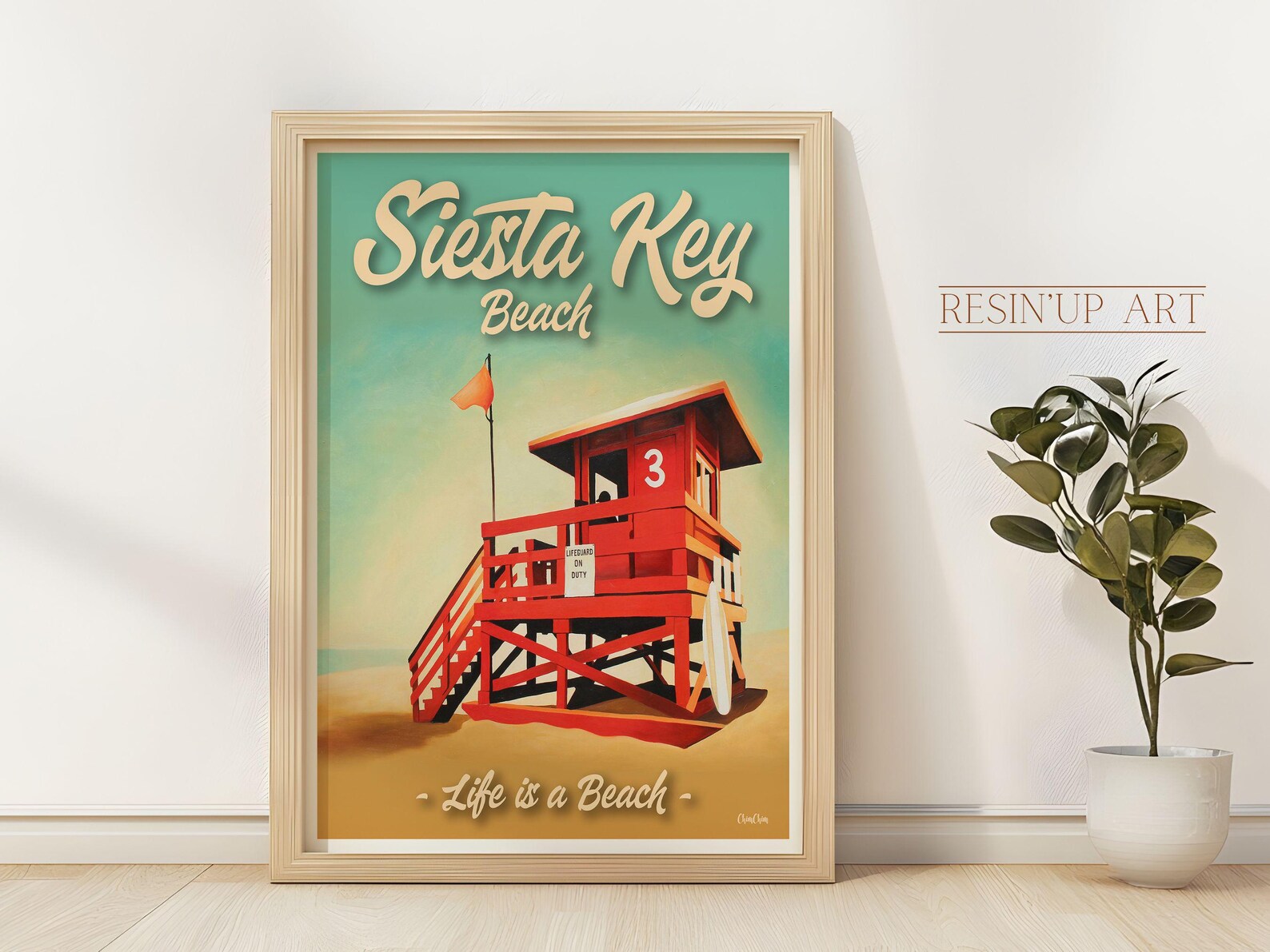 Siesta Key Florida Travel Poster - Life is a Beach - Digital Download ...