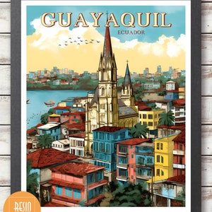 Guayaquil Travel Poster - Ecuador - Home Decor - Printed Poster - Wall ...