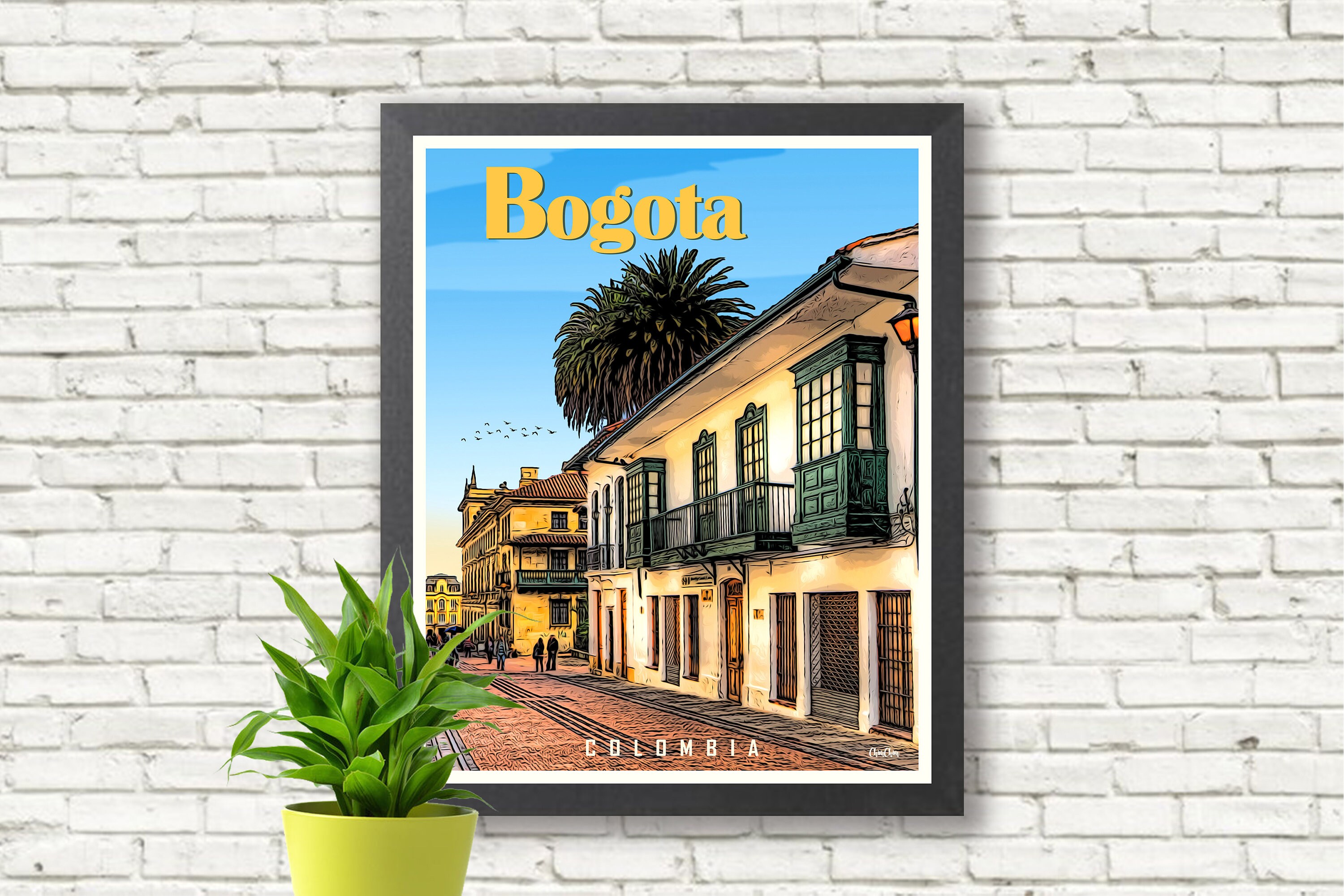 Bogota - Colombia Travel Poster - Poster Print - Wall Deco - Gift Idea ...