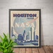 Houston Texas Travel Poster - Space City - Nasa - Printed Poster - Wall ...