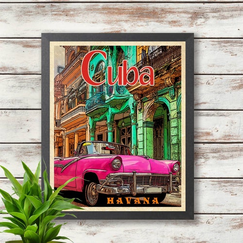 Cuba Travel Poster Cuba Instant Download Digital Download - Etsy
