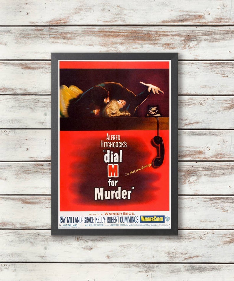 Dial M for Murder 1954 Movie Poster Alfred Hitchcock | Etsy