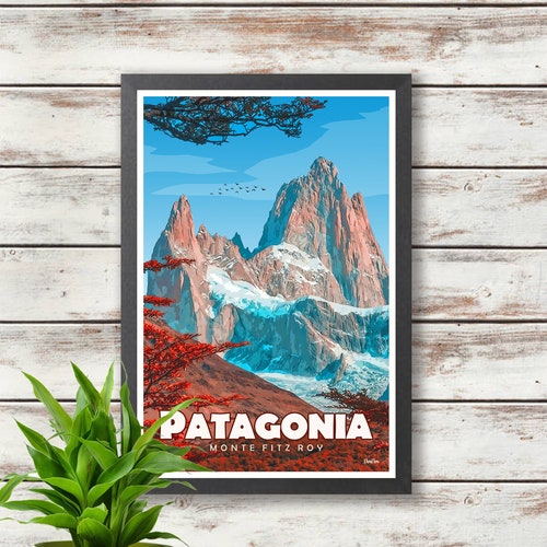 Fitz Roy Block Print - Etsy