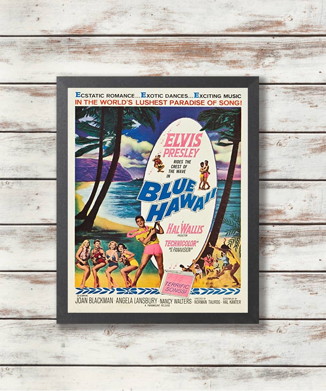 Elvis Presley - Movie Poster - Blue Hawaii - Digital Download Art ...