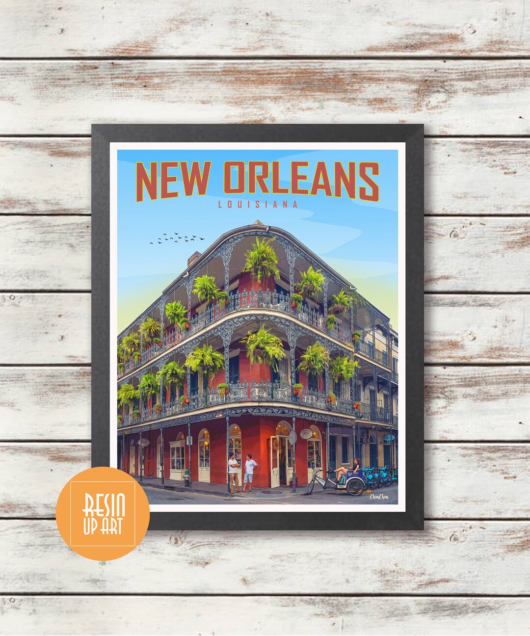 New Orleans Travel Poster Louisiana New Orleans Printed - Etsy
