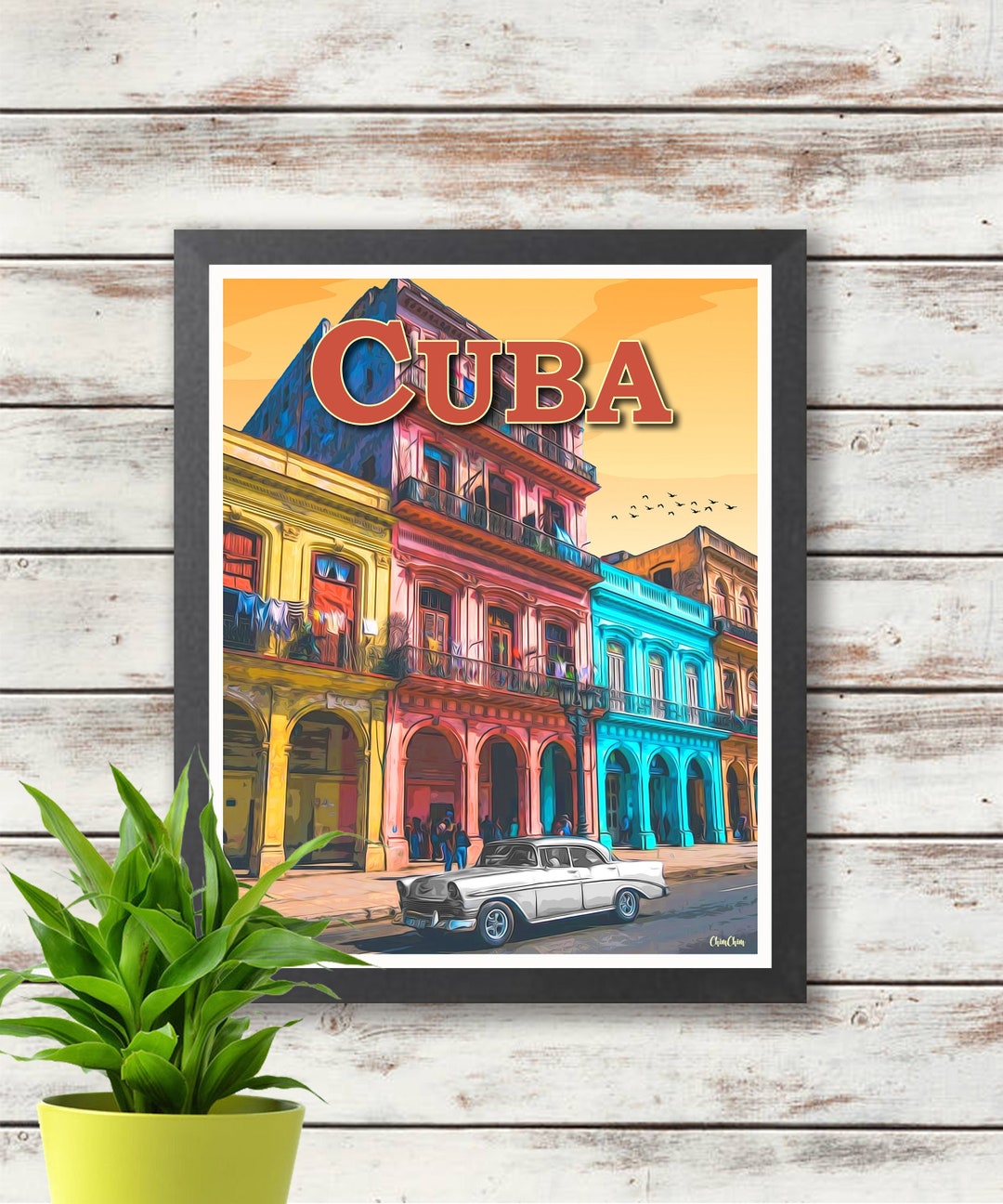 Cuba Travel Poster Havana Poster Cuba Printed Poster Cuba Wall Decor ...