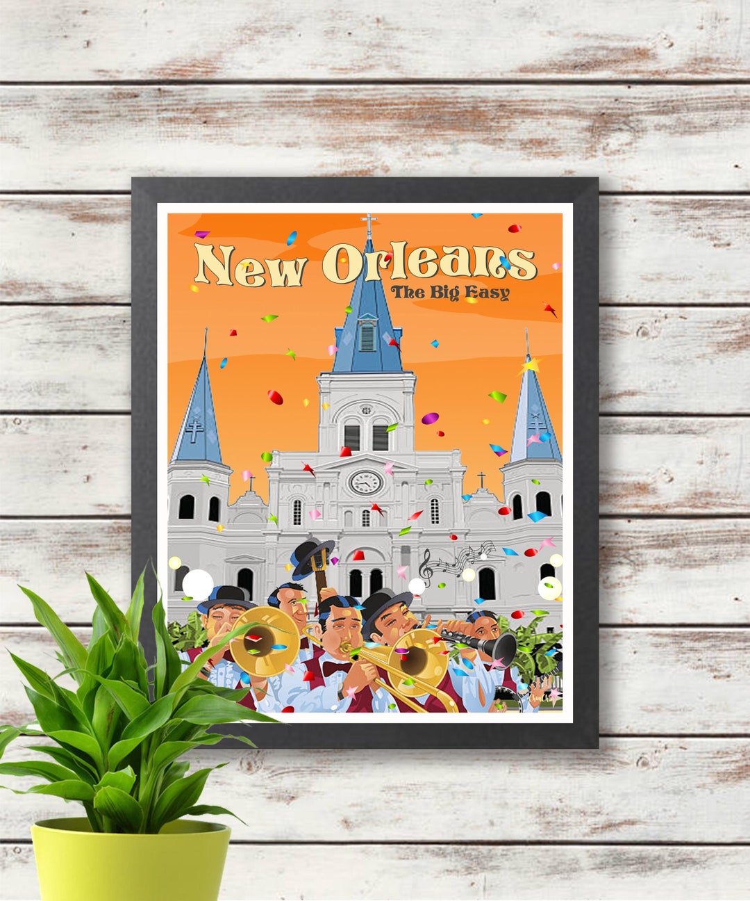 New Orleans - Louisiana Travel Poster - the Big Easy - Printed Poster ...