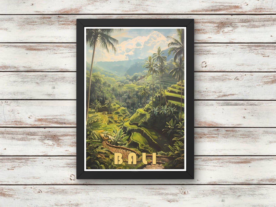 Bali Travel Poster - Indonesia - Vintage Poster - Wall Art - Wall Decor ...