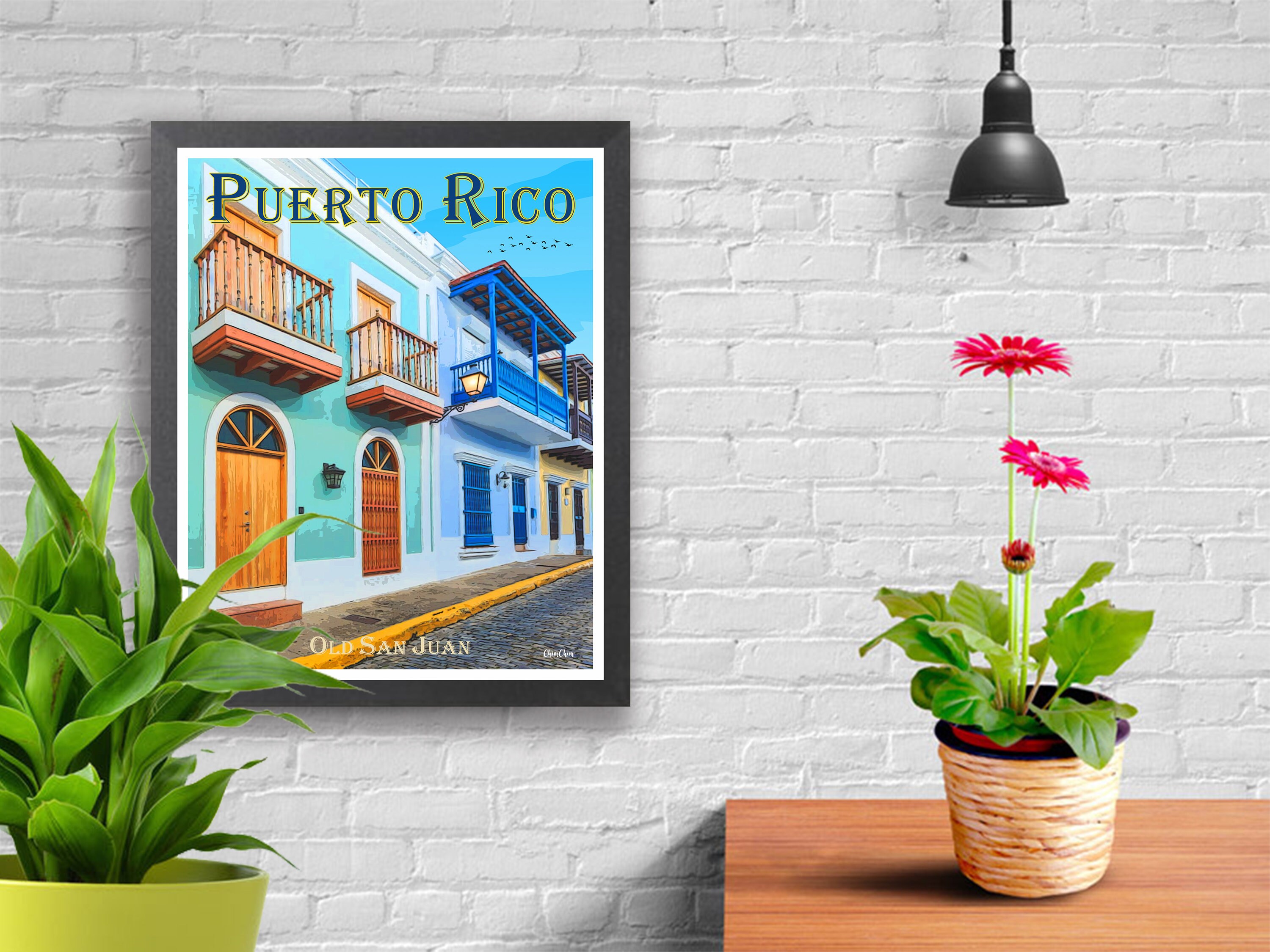 Puerto Rico Travel Poster Puerto Rico Print Printed Poster - Etsy