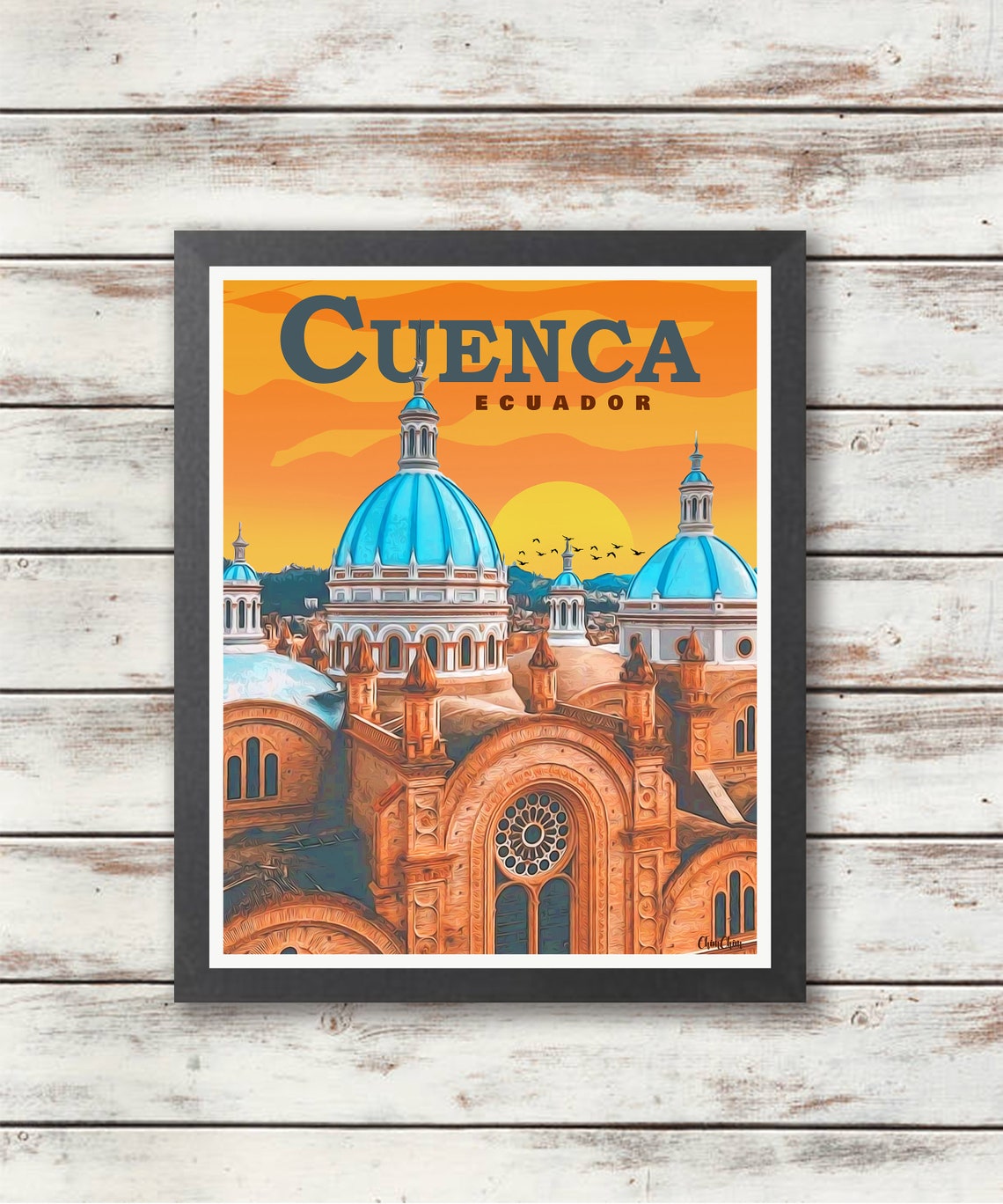Cuenca Ecuador Travel Poster Digital Download Art Wall | Etsy